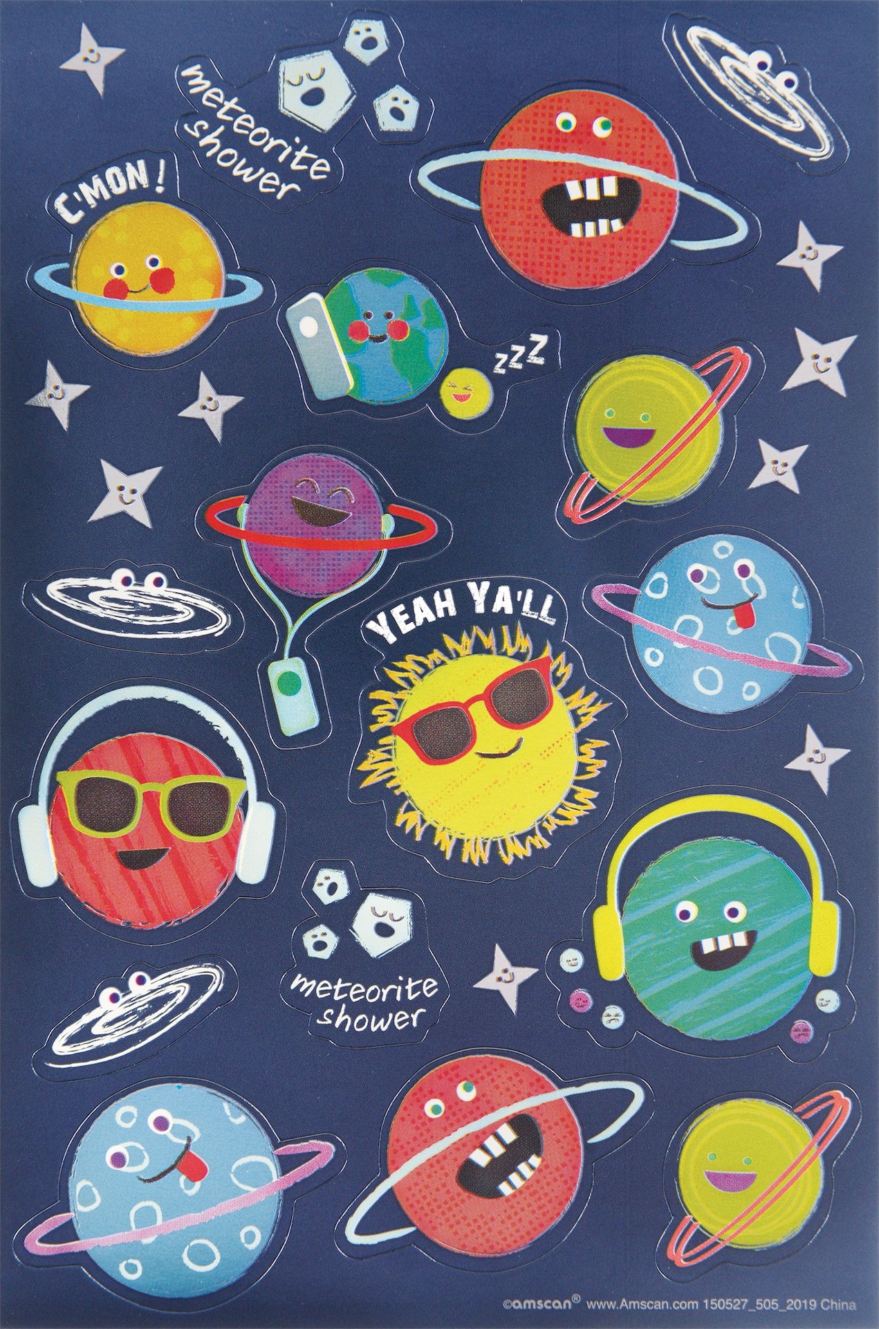 Sticker Shot Space, 3-pk | Party City