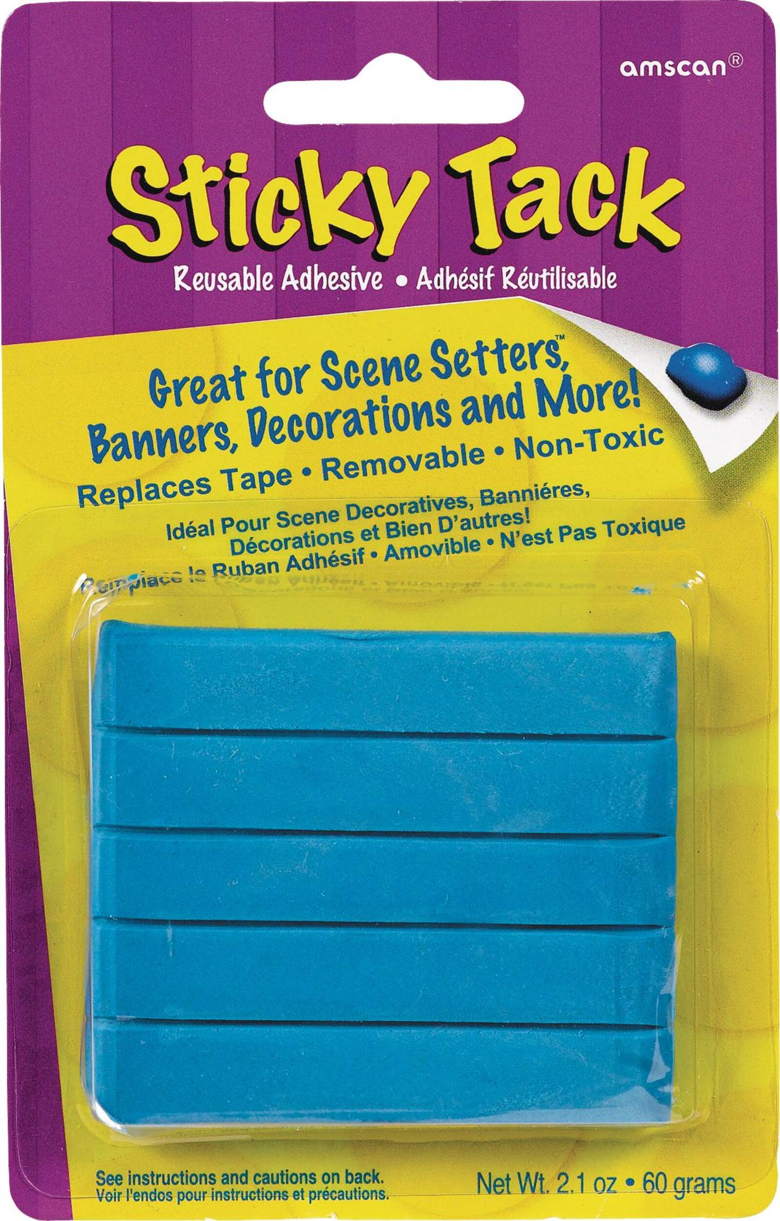 Sticky Tack, Blue, 2.1-oz, for Signs/Banners/Decorations | Party City