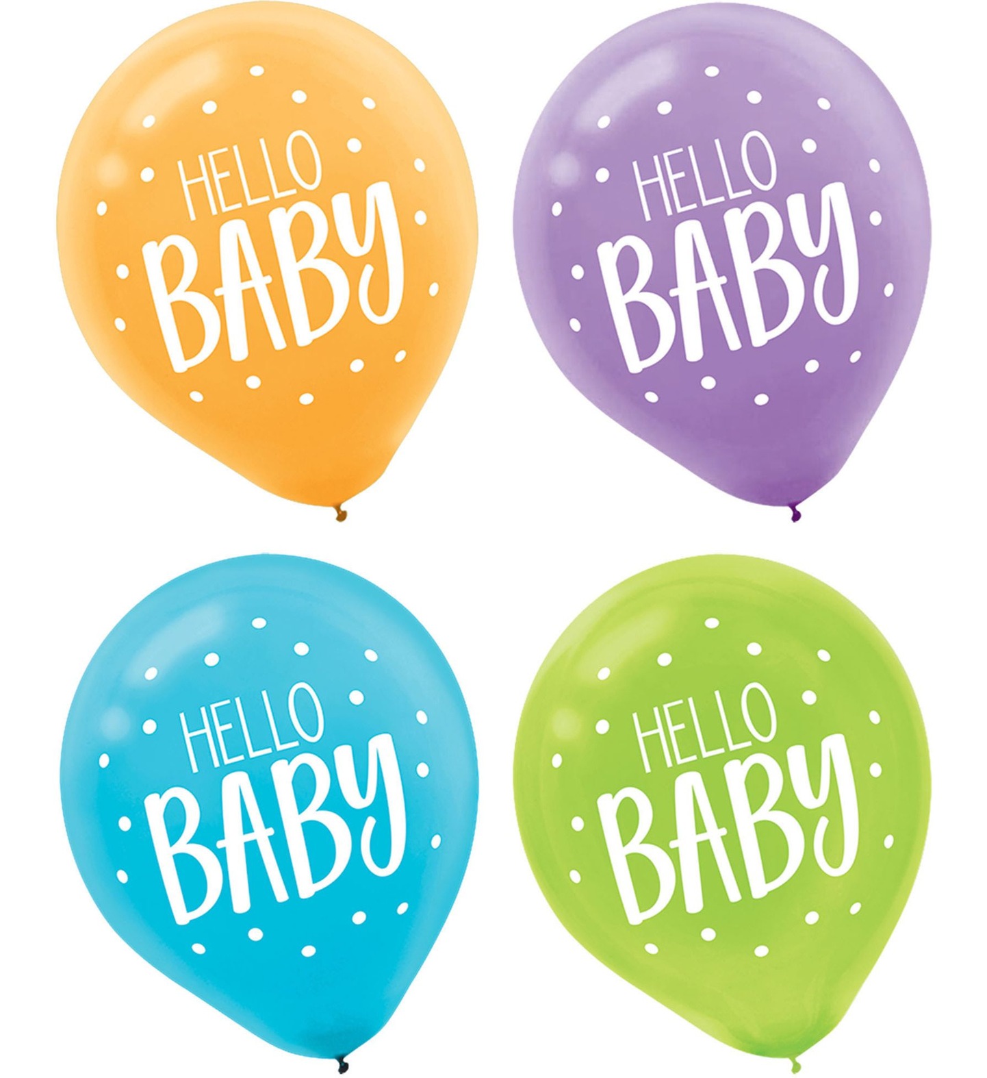 Fisher-Price Hello Baby Balloons, 15-pk | Party City