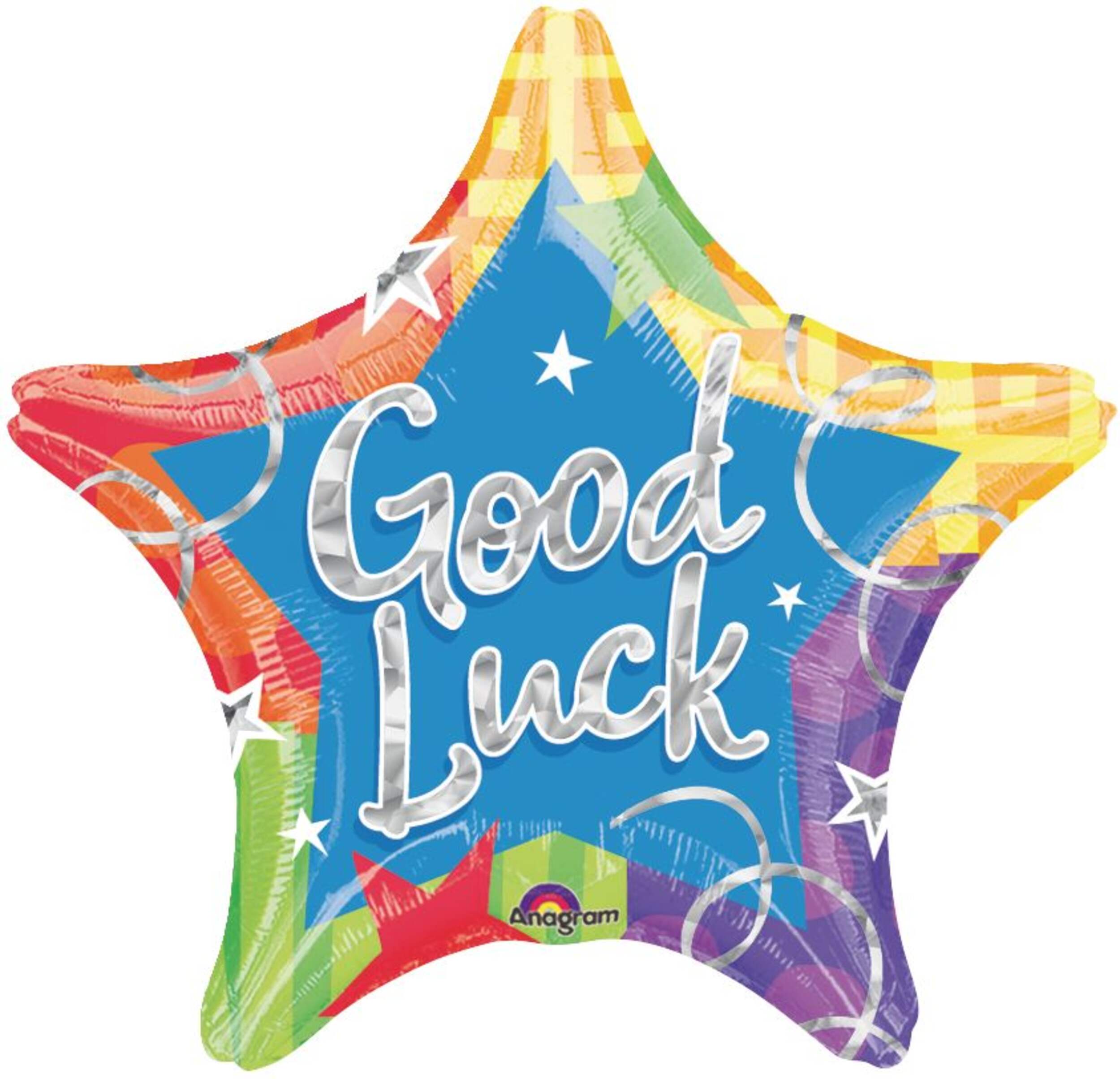 Ballon Prismatique En Aluminium Good Luck Star Pour La Remise Des