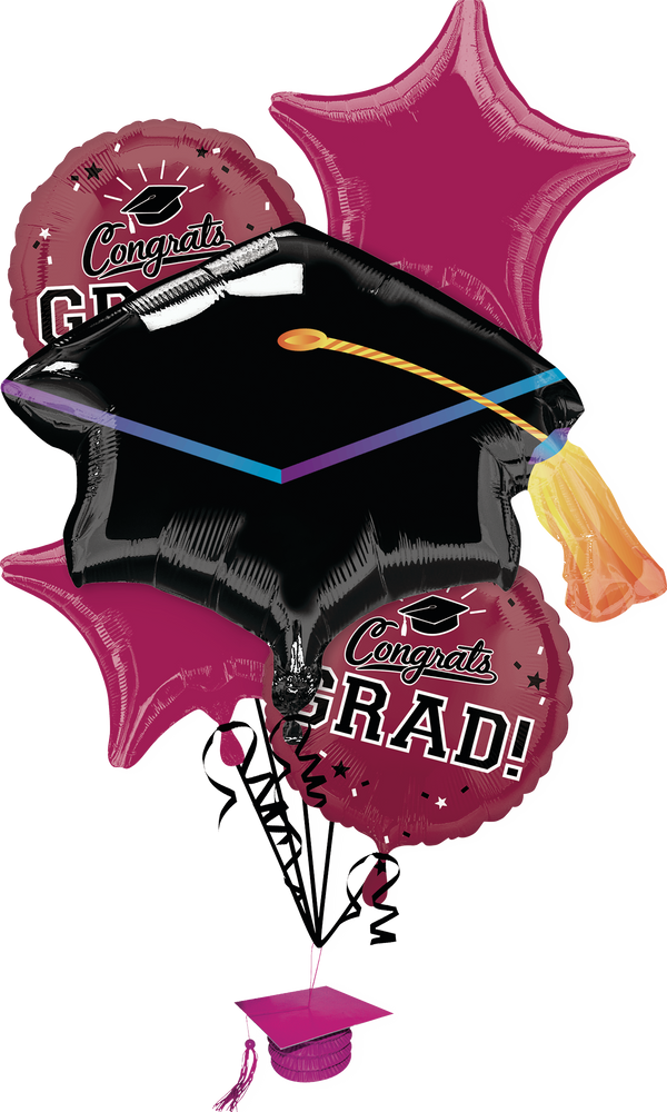 Bouquet De Ballons En Aluminium « Congrats Graduate Gonflage à L
