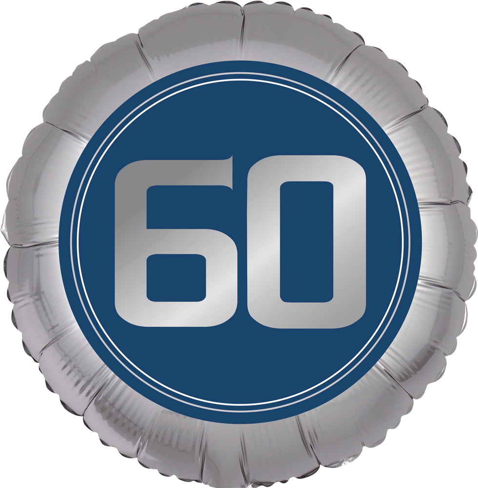 Ballon En Aluminium Rétro « Happy 60th Birthday Gonflage à Lhélium
