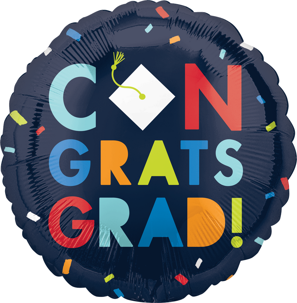 Ballon De Remise Des Diplômes Classe Exceptionnelle Congrats Bleu