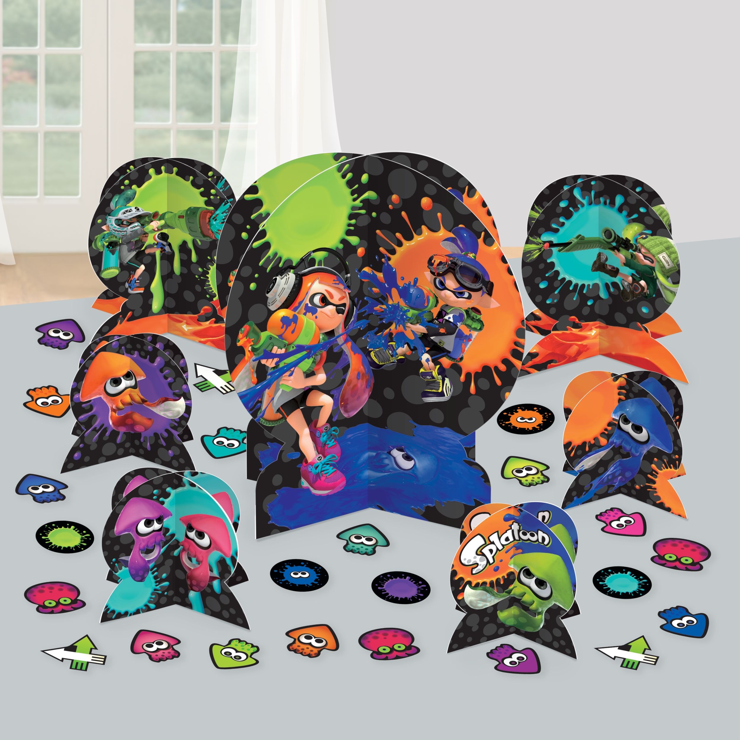 Splatoon Table Decorating Kit, 31-pcs | Party City