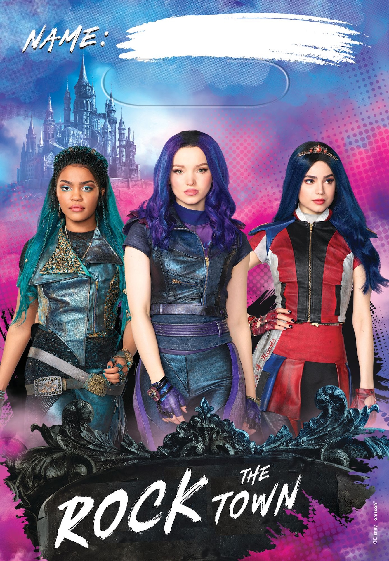 Disney Descendants Paper Gift Bags, Purple/Blue, 9.5-in, 8-pk, for ...