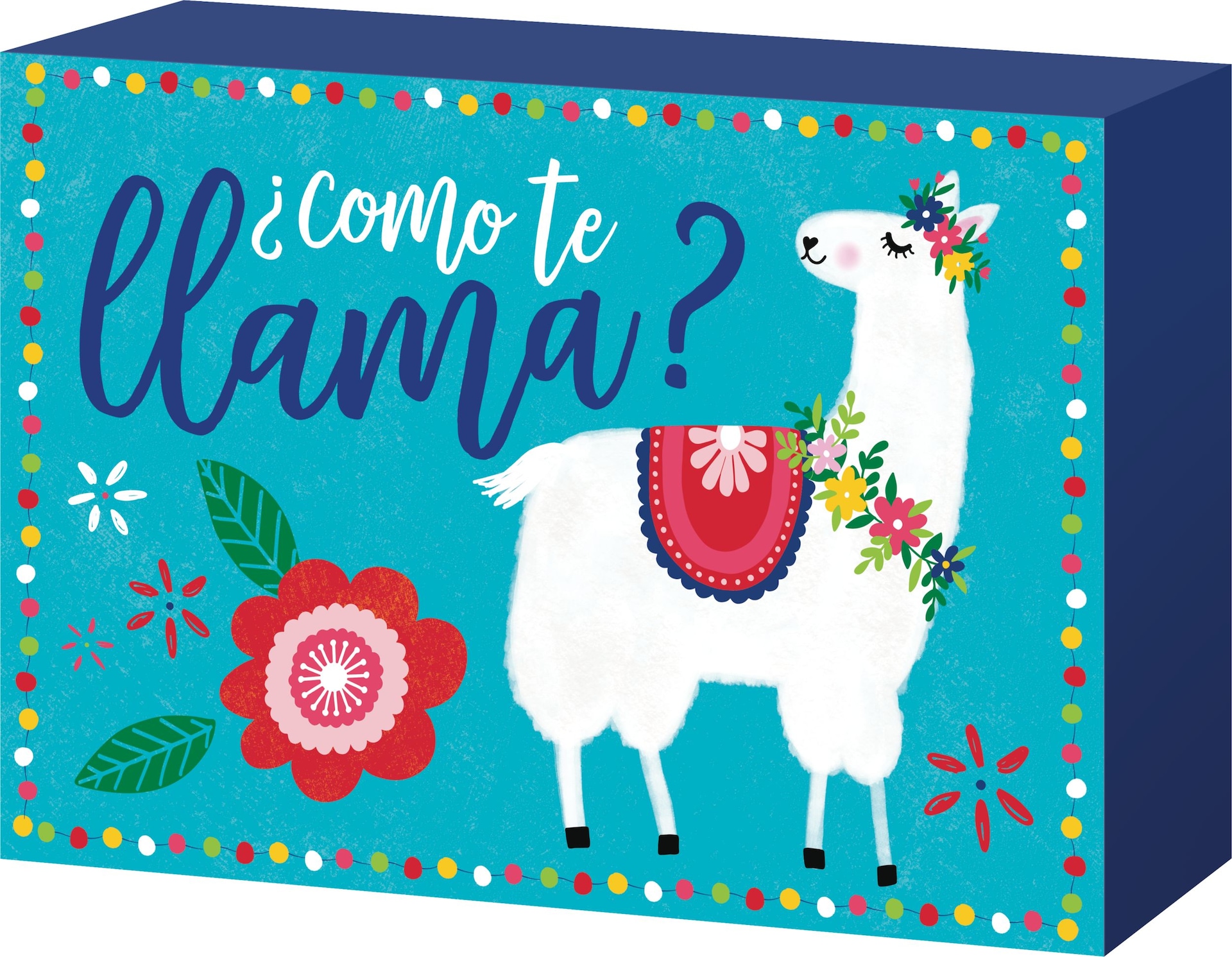 Como Te Llama Block Sign | Party City