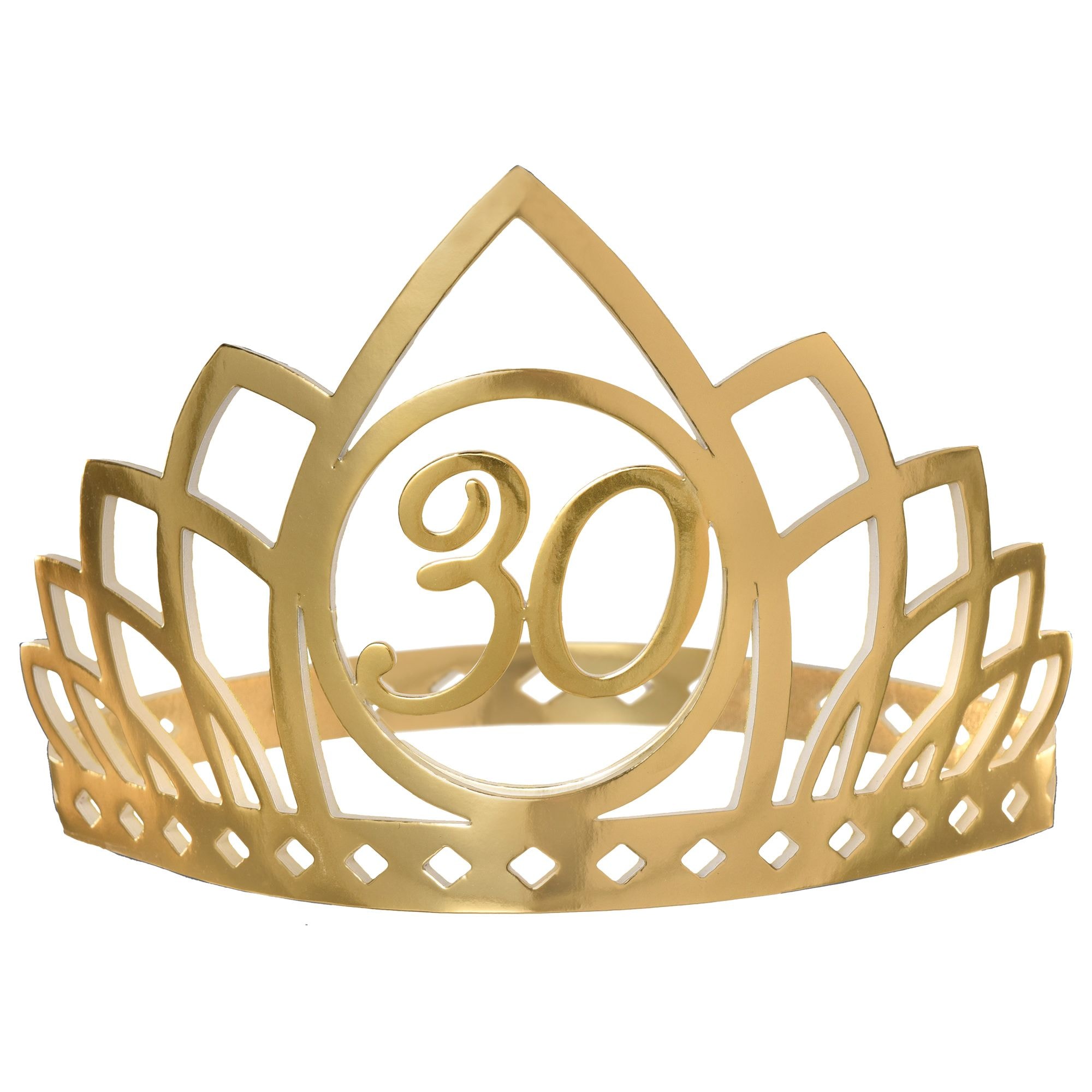 Golden Age 30th Birthday Crown Party City