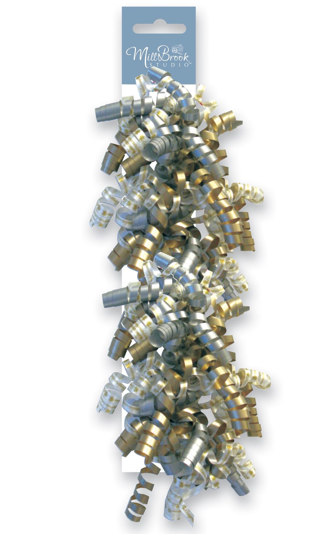 "Congratulations" Gift Wrapping Swirl Spiral Curly Bows, Gold, 2.3-in ...