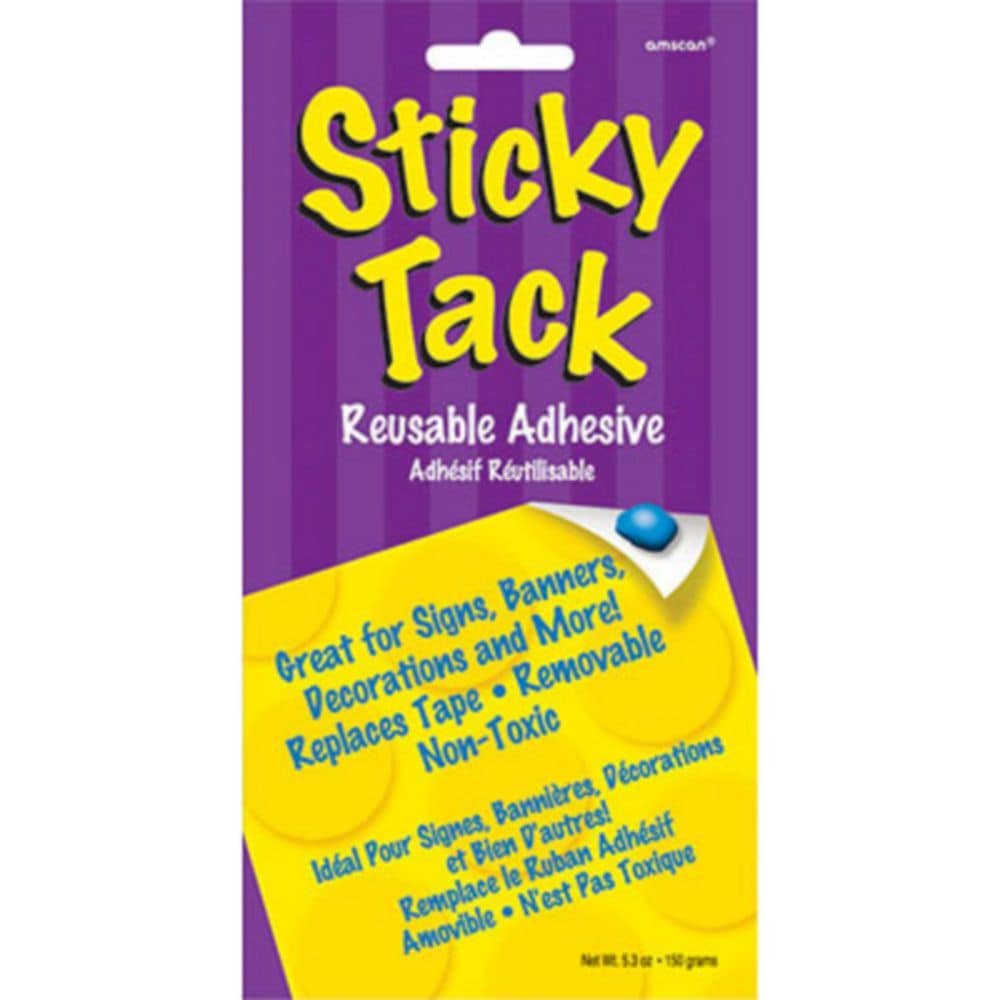 Sticky Tack, Blue, 5.3-oz, 5-pk, for Signs/Banners/Decorations ...