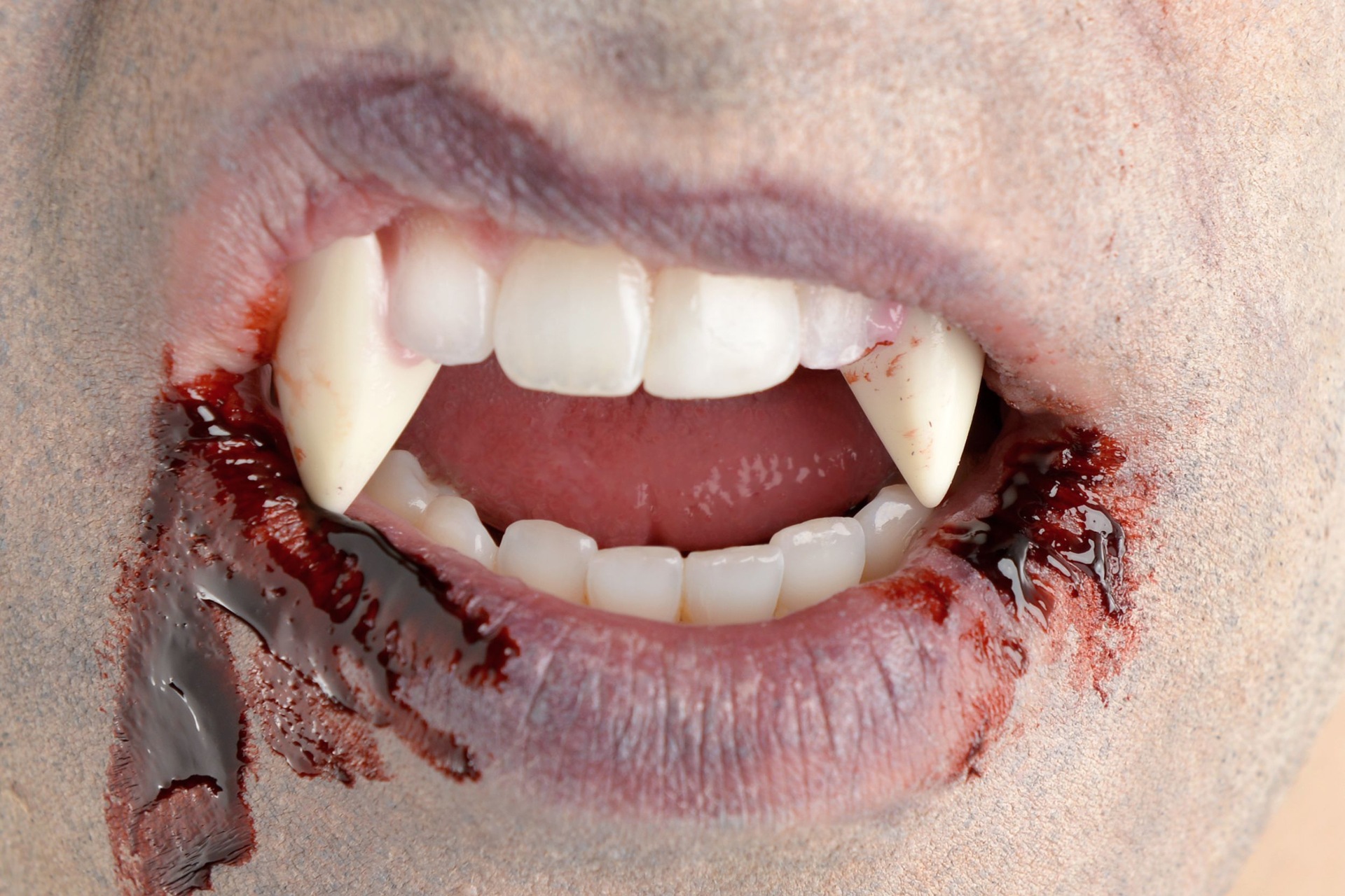 Glue On Fangs Nihexo Retractable Vampire Fangs Realistic, Dentures ...