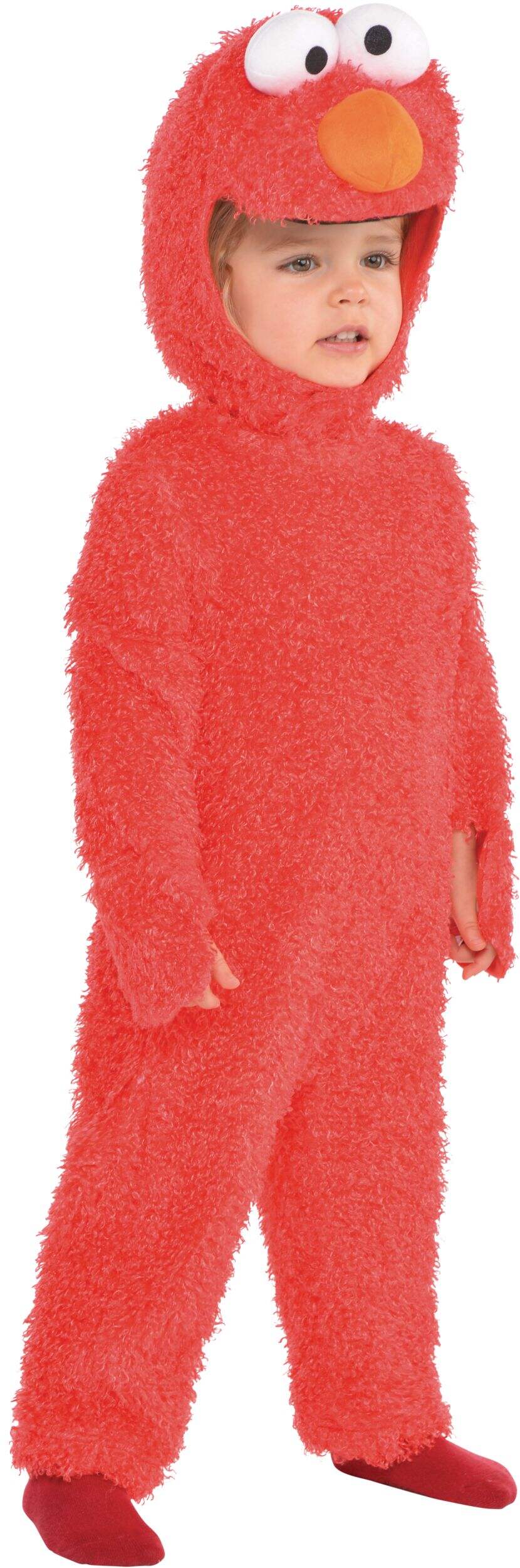 Sesame Street Workshop Elmo Halloween Costume, Red Jumpsuit with Hood ...