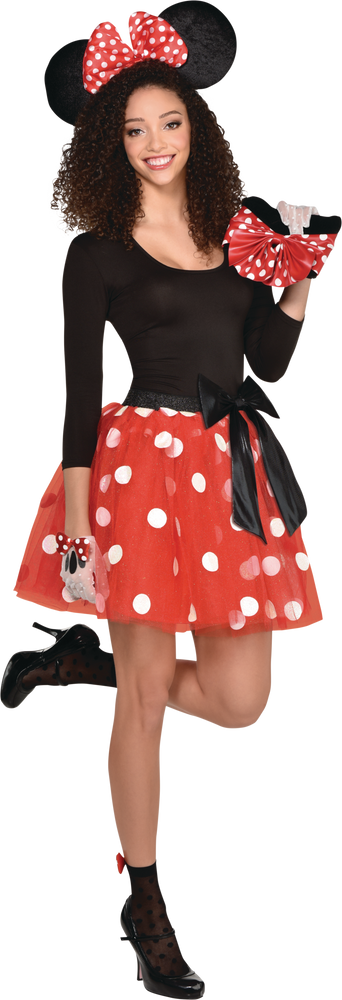 Disney Adult Minnie Mouse Halloween Costume Tutu Multicolour Size 8 10 Party City