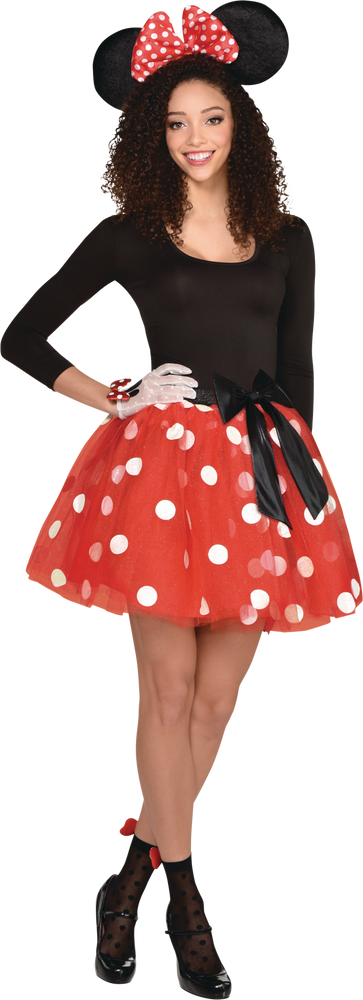 Disney Adult Minnie Mouse Halloween Costume Tutu Multicolour Size 8 10 Party City
