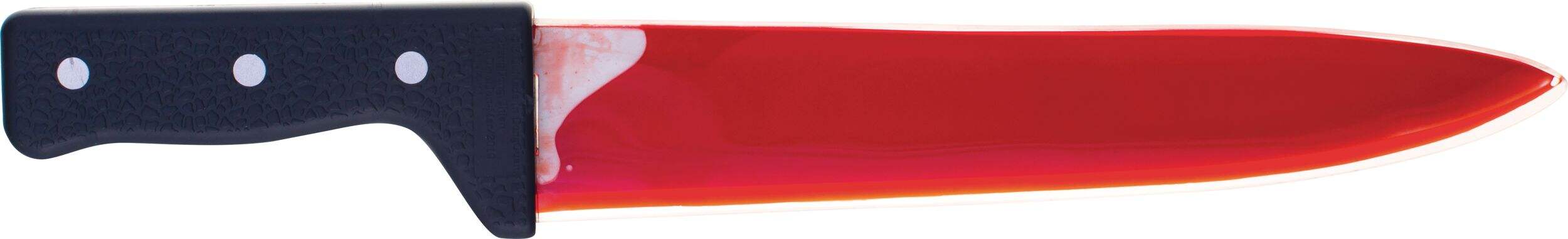 Bleeding Butcher Knife Weapon, Red/Black, 6-in, Wearable Costume Prop ...