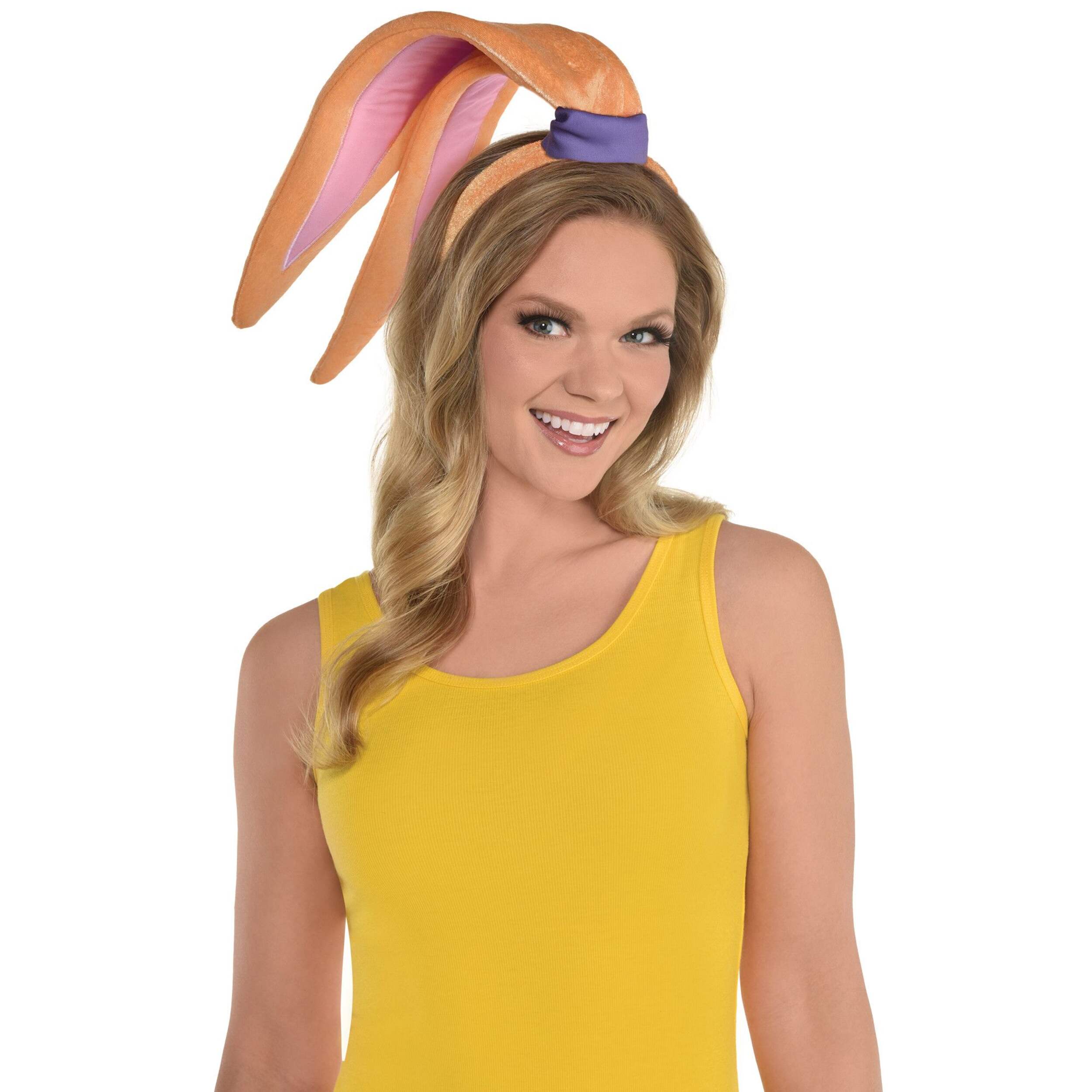 Looney Tunes Lola Bunny Ears Headband Brown Pink One Size Wearable