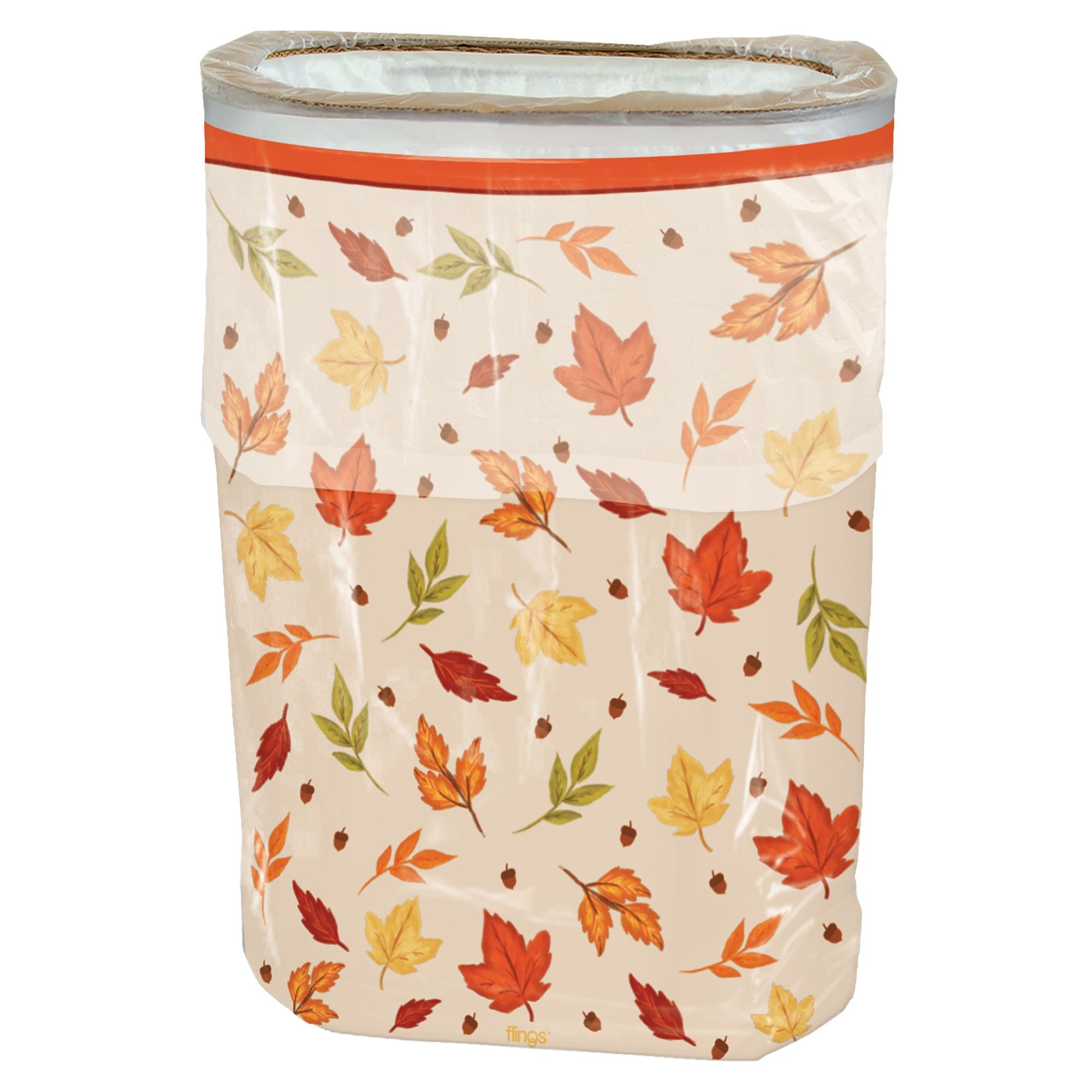 Fall Leaf Fling Bin Garbage, Multi-Coloured, 22-in, Indoor/Outdoor ...
