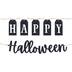 "Happy Halloween" Letter Banner, Black/White, 6-in, Indoor Decoration ...