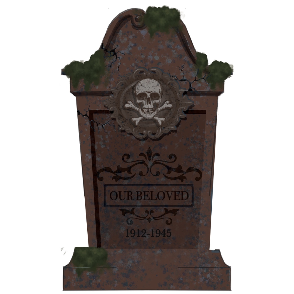 "Our Beloved" Graveyard Tombstone, Brown, 22-in, Outdoor Decoration for ...