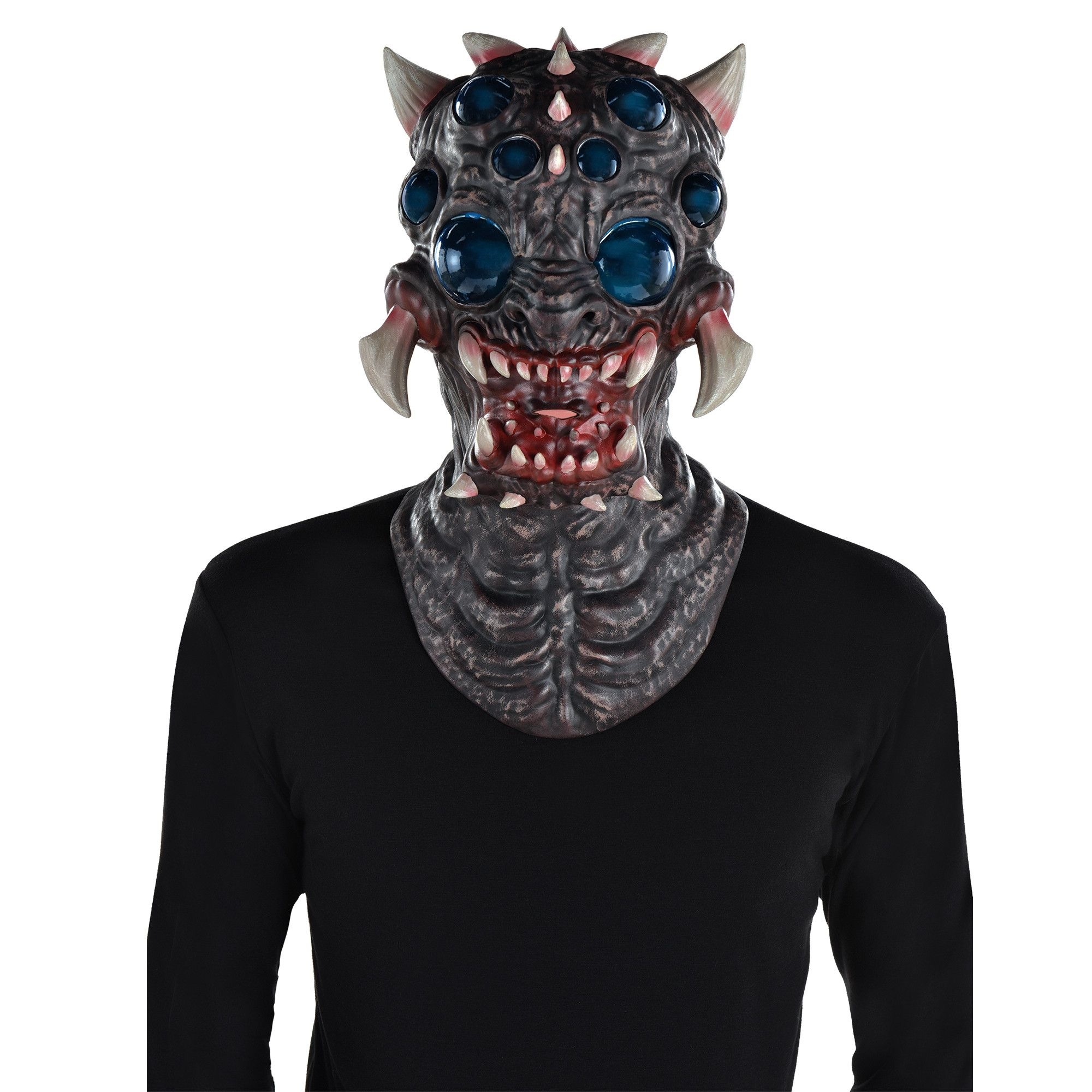 Insect Vac Form Eyes Monster Mask, Grey, One Size, Wearable Costume ...