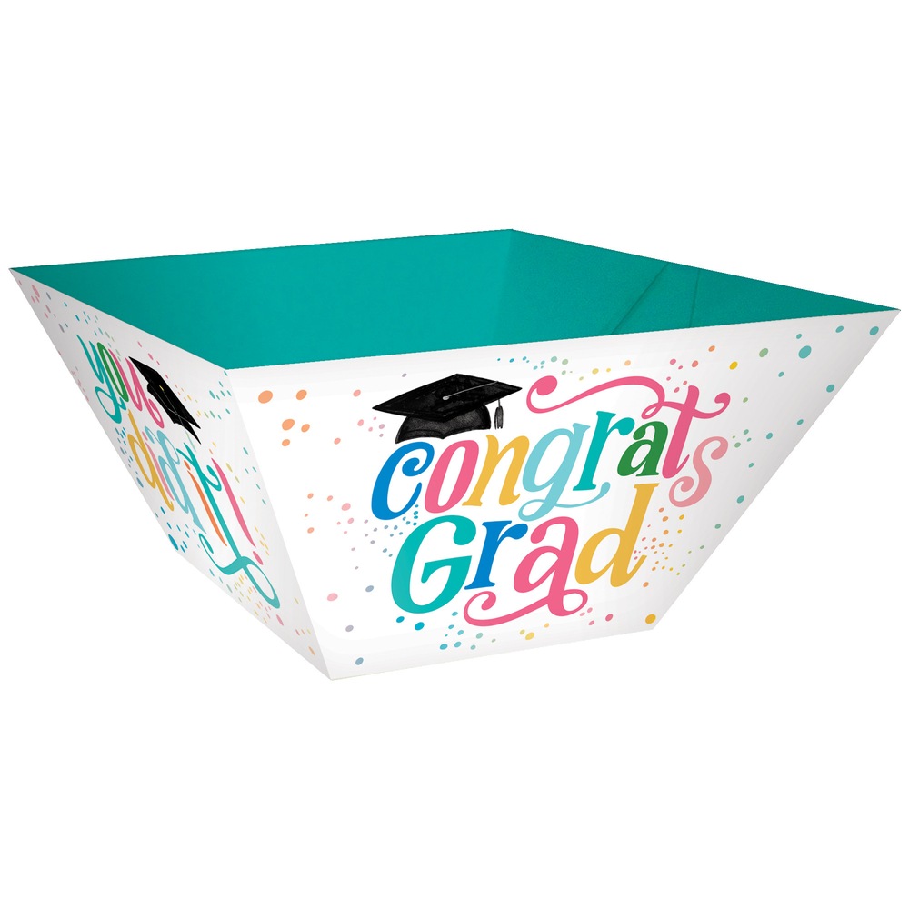 Congrats Grad Graduation Paper Bowls, Confetti, 3-pc, 10-in | Canadian Tire