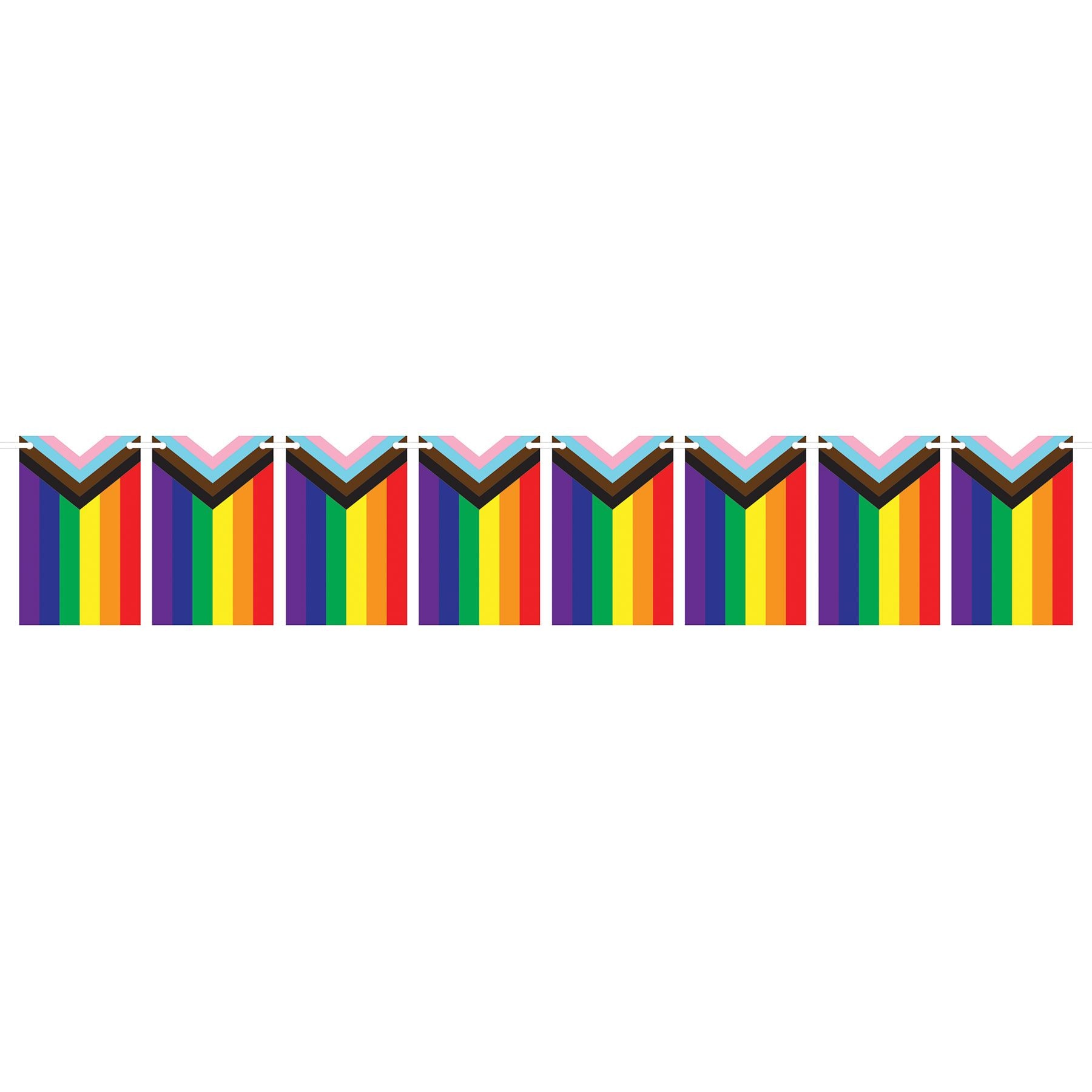 Pennant Hanging Garland Banner Decoration, Rainbow, 4.5-ft, for Pride ...