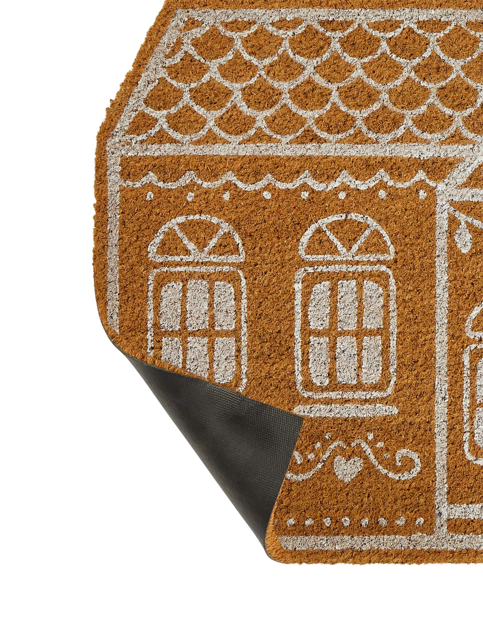 CANVAS Santa's Workshop Christmas Decoration Gingerbread House Coir ...