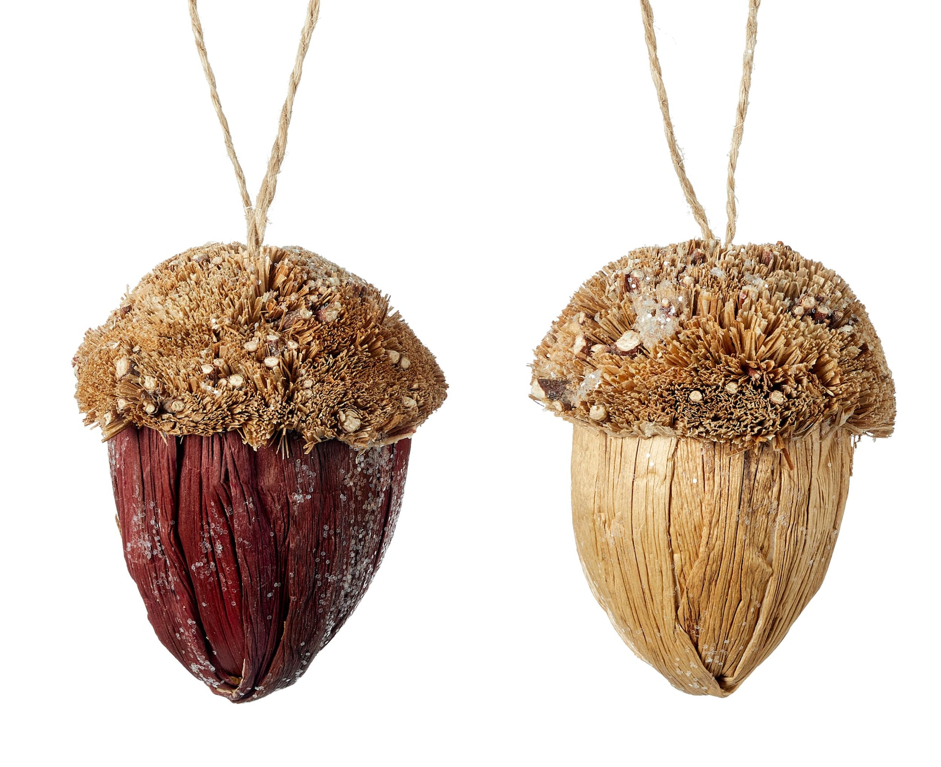 CANVAS Winter Garden Straw Acorns Christmas Ornament, 2-pk | Canadian Tire