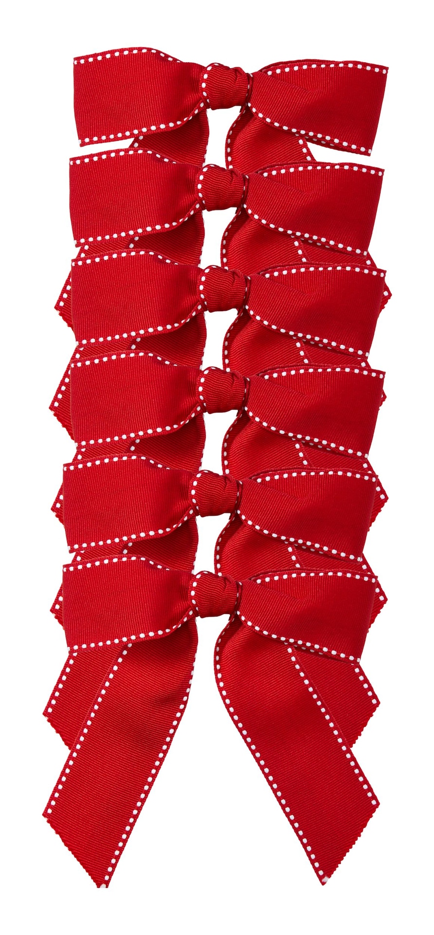 CANVAS Santa's Workshop Collection Red Bows with White Stitching ...