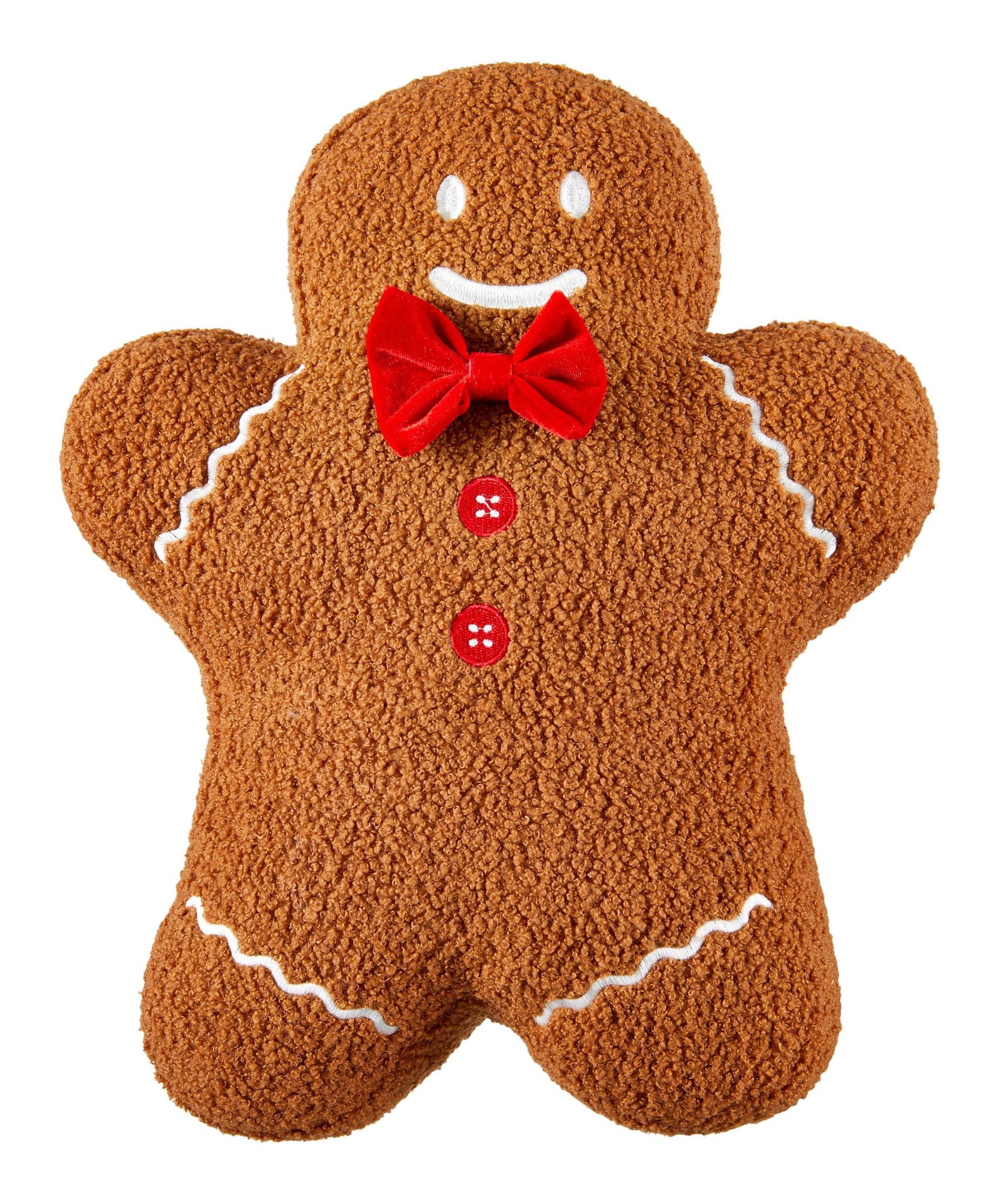 CANVAS Santa's Workshop Christmas Collection Gingerbread Fleece Cushion ...