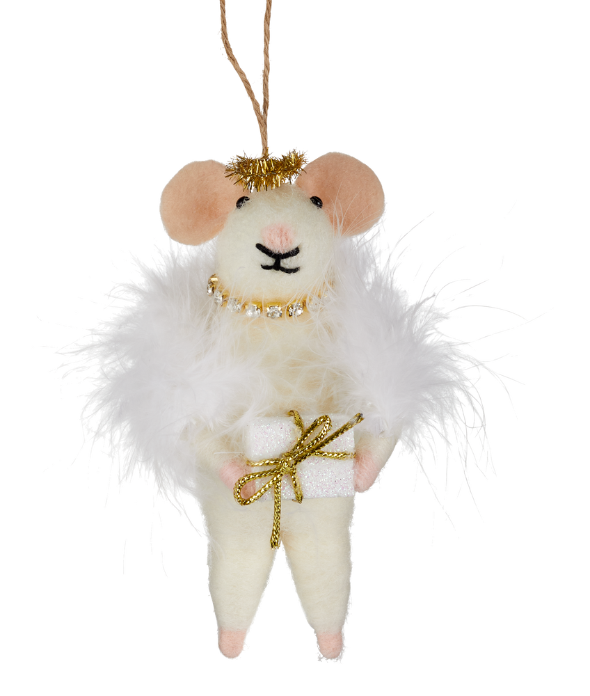 CANVAS Gold Collection Angel Mouse Ornament, 5-in | Canadian Tire