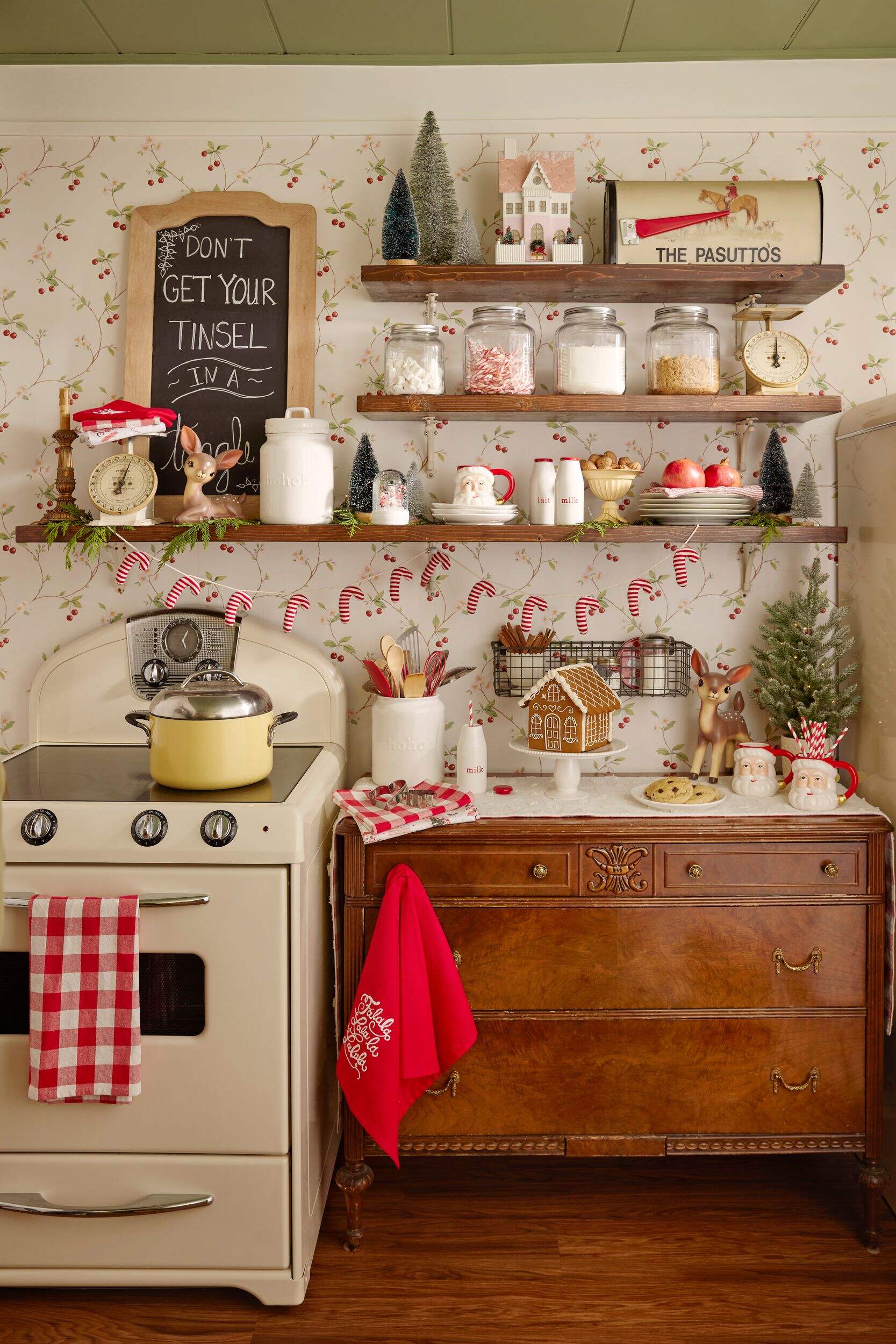 Jillian Harris X CANVAS Christmas Ho Ho Ho Cookie Jar, White Stoneware ...