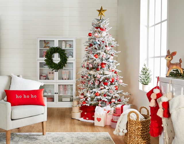 Jillian Harris X CANVAS Christmas Ho Ho Ho Cookie Jar, White Stoneware ...