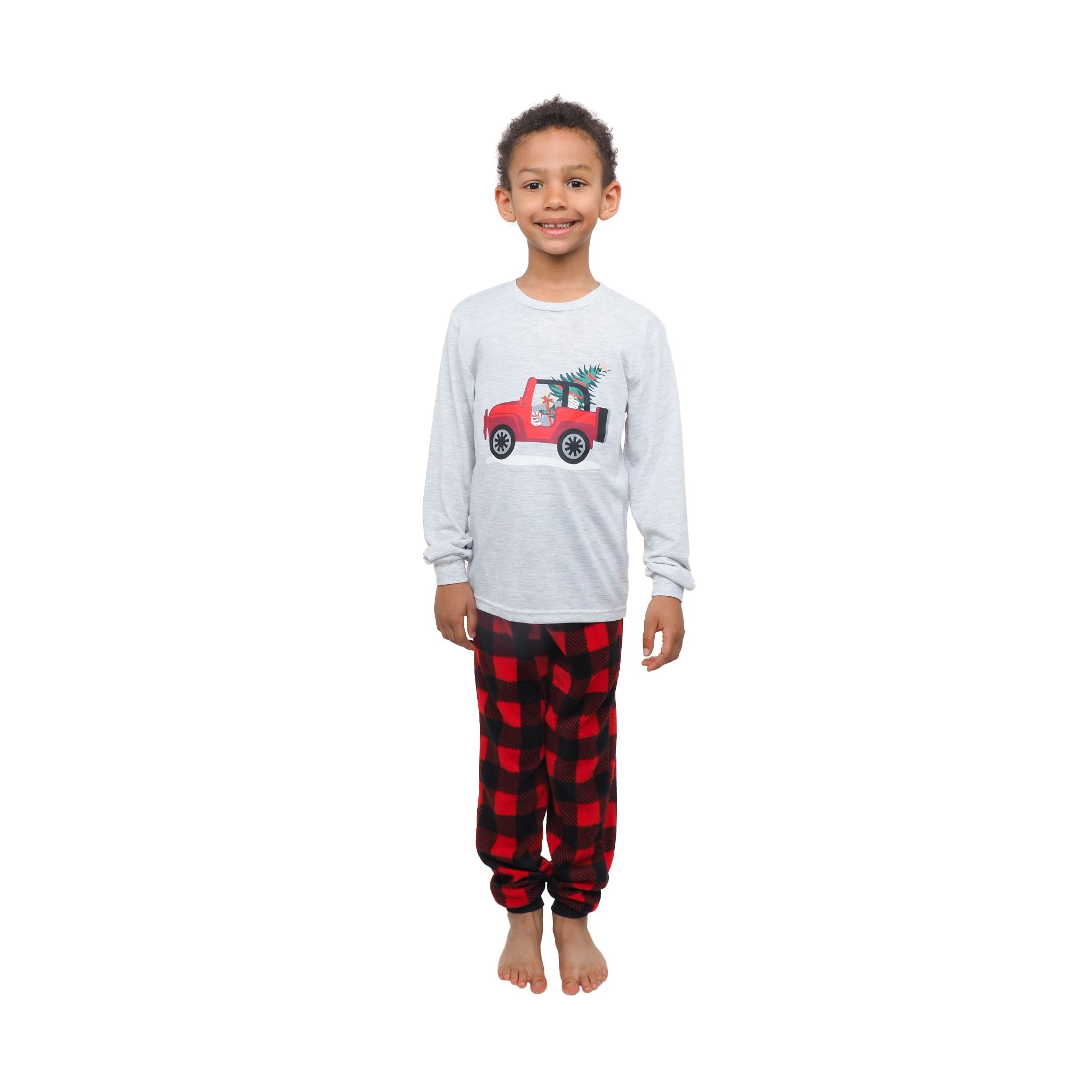 Red Truck Kid/Teen Pajamas Set, Grey, Assorted Sizes | Canadian Tire