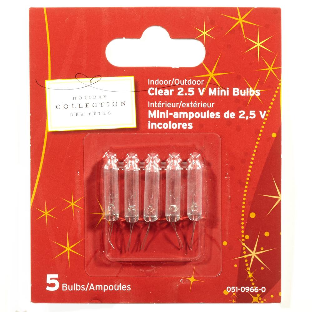 Home Collection 2 5v Mini Incandescent Replacement Christmas Bulbs