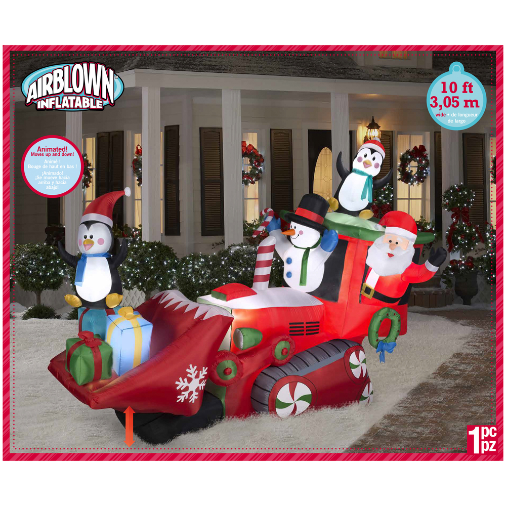 Inflatable Holiday Bulldozer, 7.5-ft | Canadian Tire