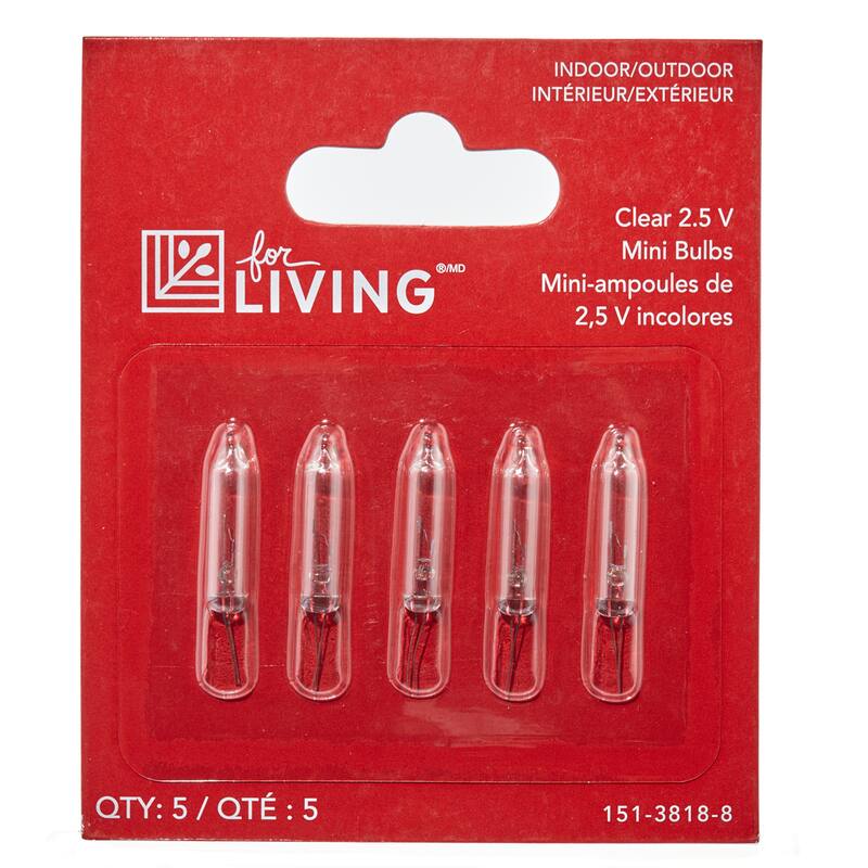 For Living Mini Christmas Lights Replacement Bulbs 2 5v 5 Incandescent