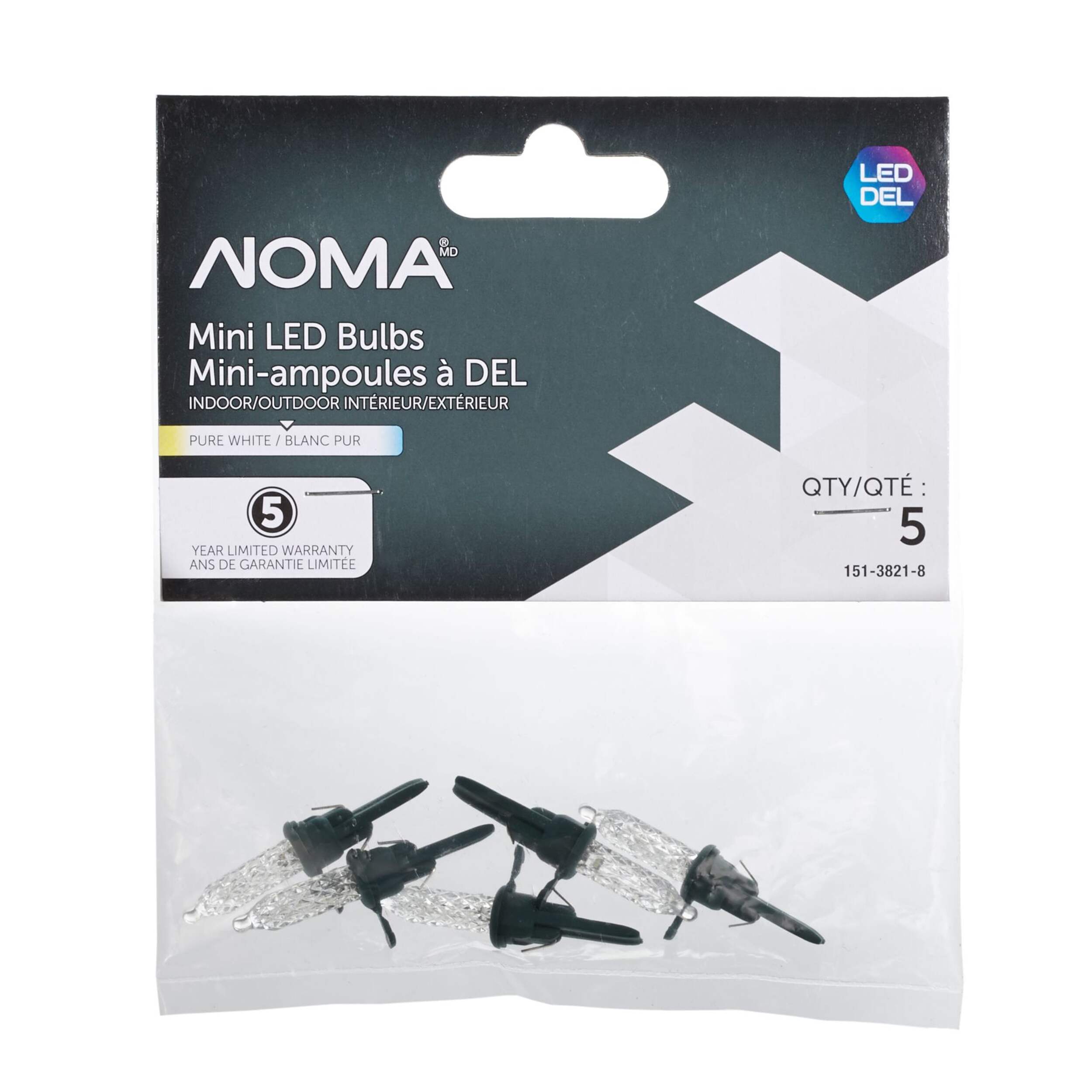 NOMA Replacement Mini LED Christmas Light Bulbs, Assorted, 5-pk ...