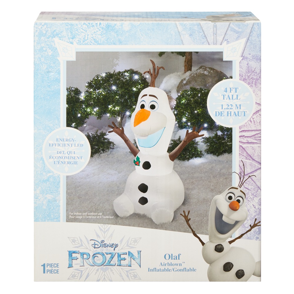 Airblown® Olaf Christmas Decoration, 4-ft | Canadian Tire