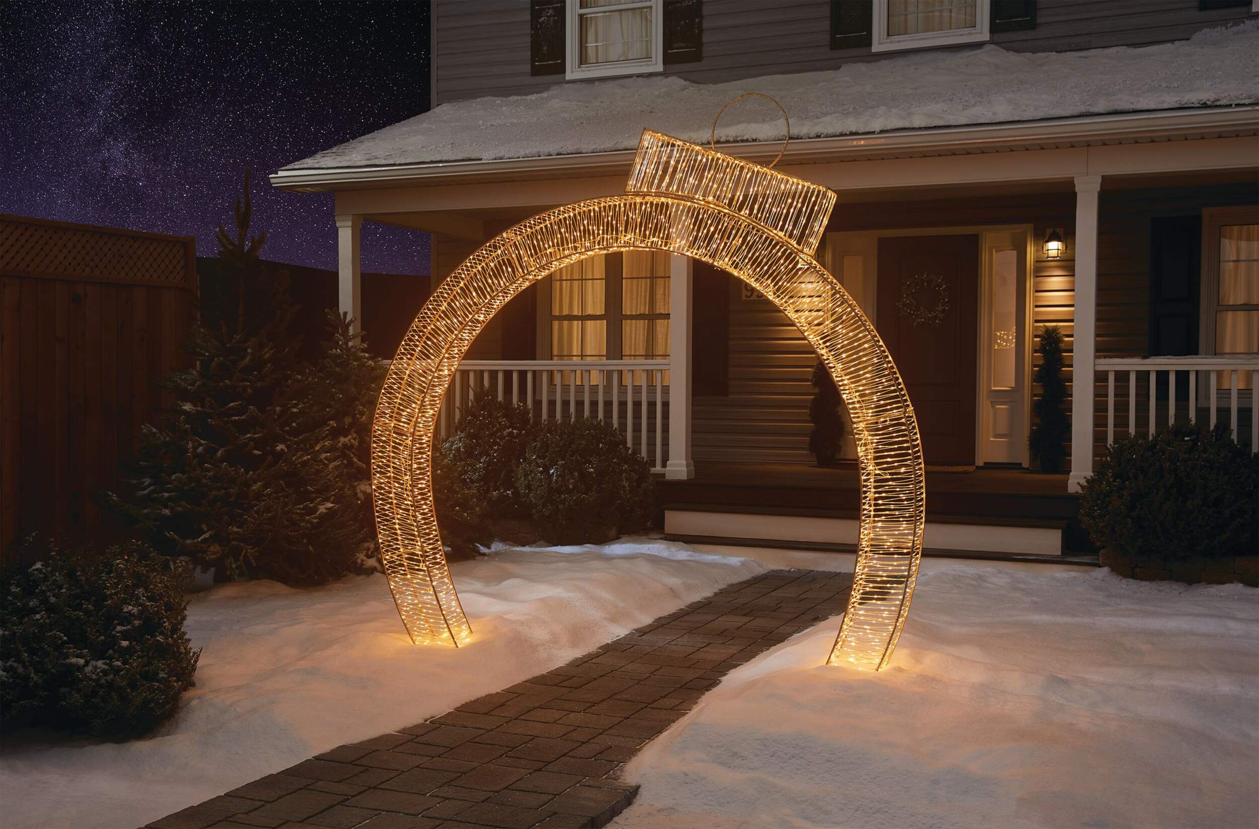 CANVAS 8' Micro-brite Giant Ornament Arch, Warm White | Canadian Tire