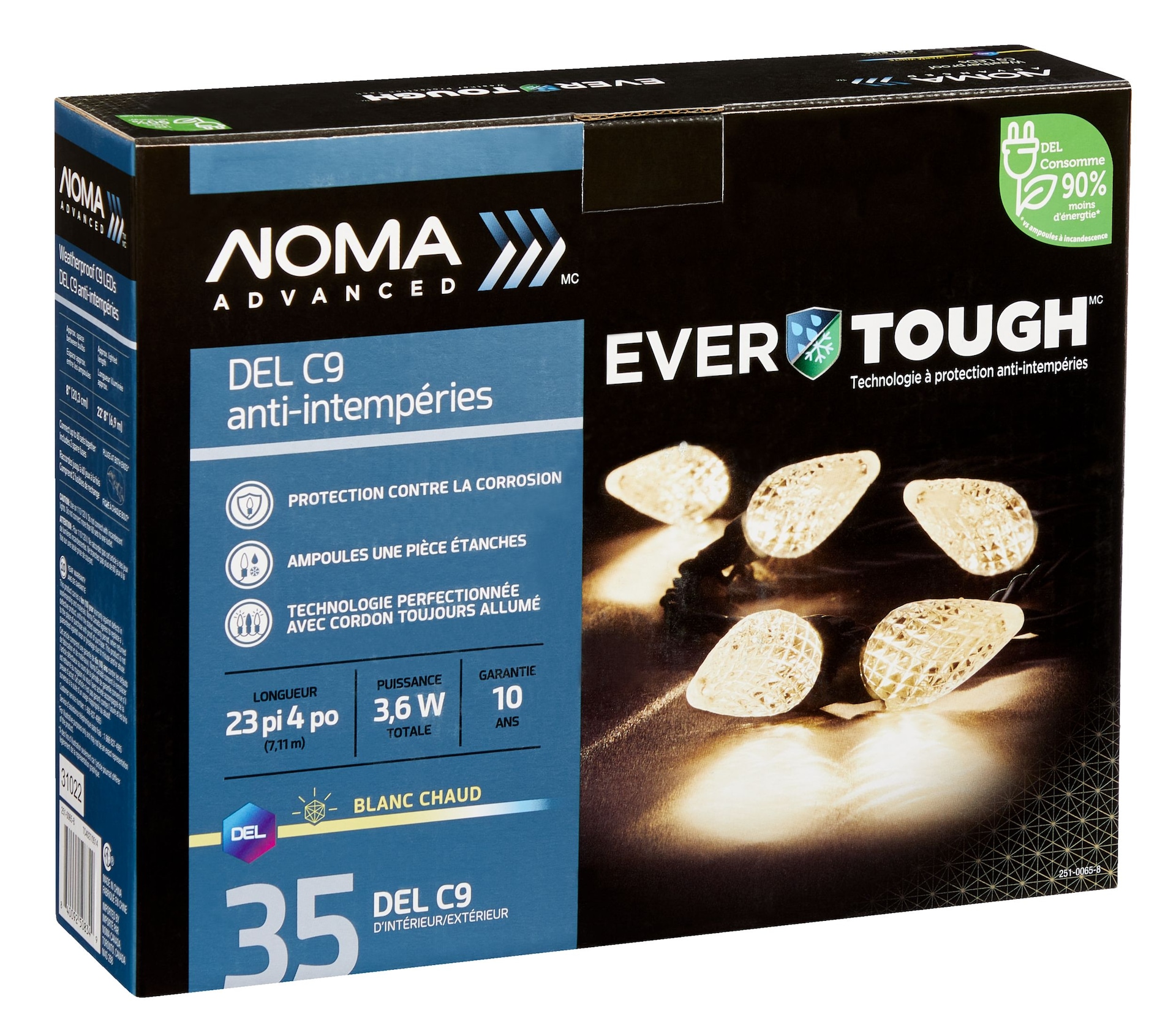 Lumières de Noël à DEL C9 résistantes aux intempéries NOMA Advanced ...