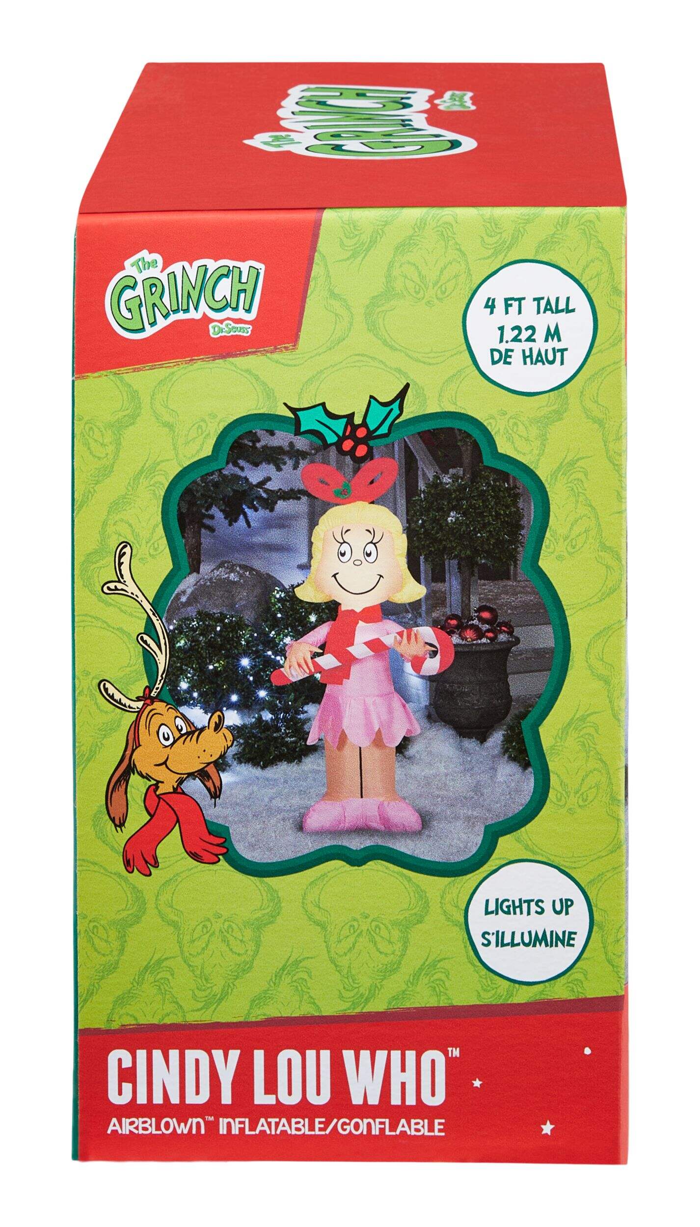 Grinch Airblown® Cindy Lou Who With Candy Cane Outdoor Inflatable Décor