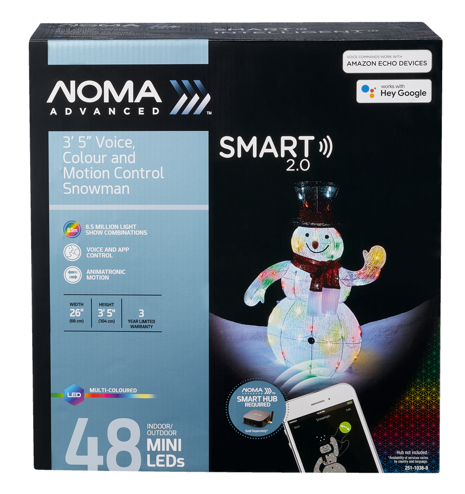 NOMA Advanced Smart 2.0 Snowman, Lightshow and Animatronic | Canadian Tire