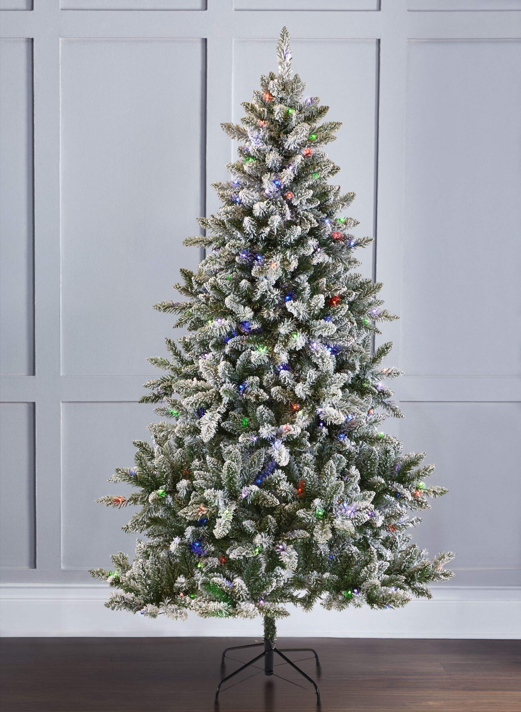 NOMA Colour-Changing Flocked Cypress Christmas Tree, 7-ft | Canadian Tire