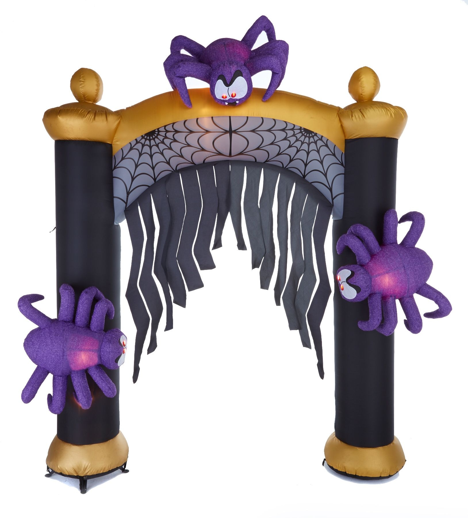 Airblown Metallic Archway with Spiders Halloween Inflatable | Canadian Tire