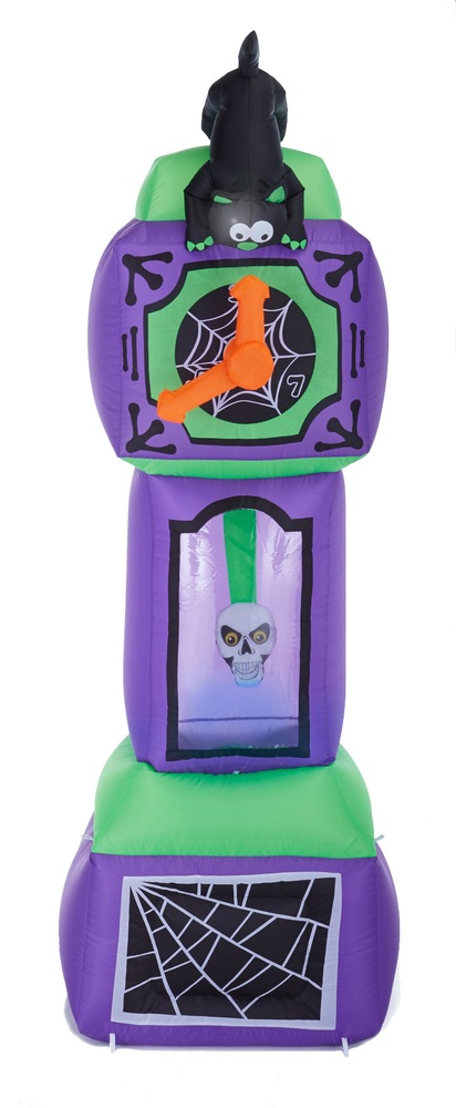 Airblown Haunted Clock Halloween Inflatable, 6.5-ft | Canadian Tire