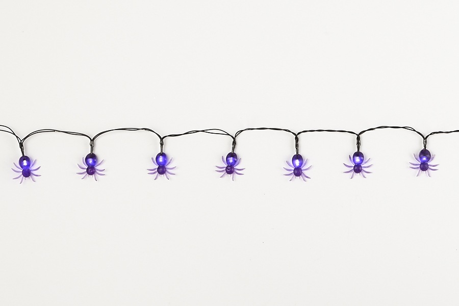 For Living Jack O' Lantern & Spiders LED Light-Up String Lights, Multi ...