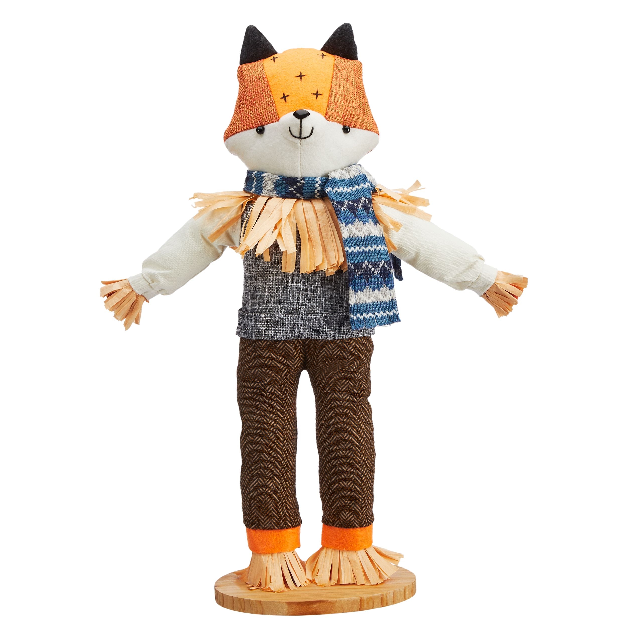 CANVAS Standing Fox Ornament for Fall, Autumn Harvest Decorations ...