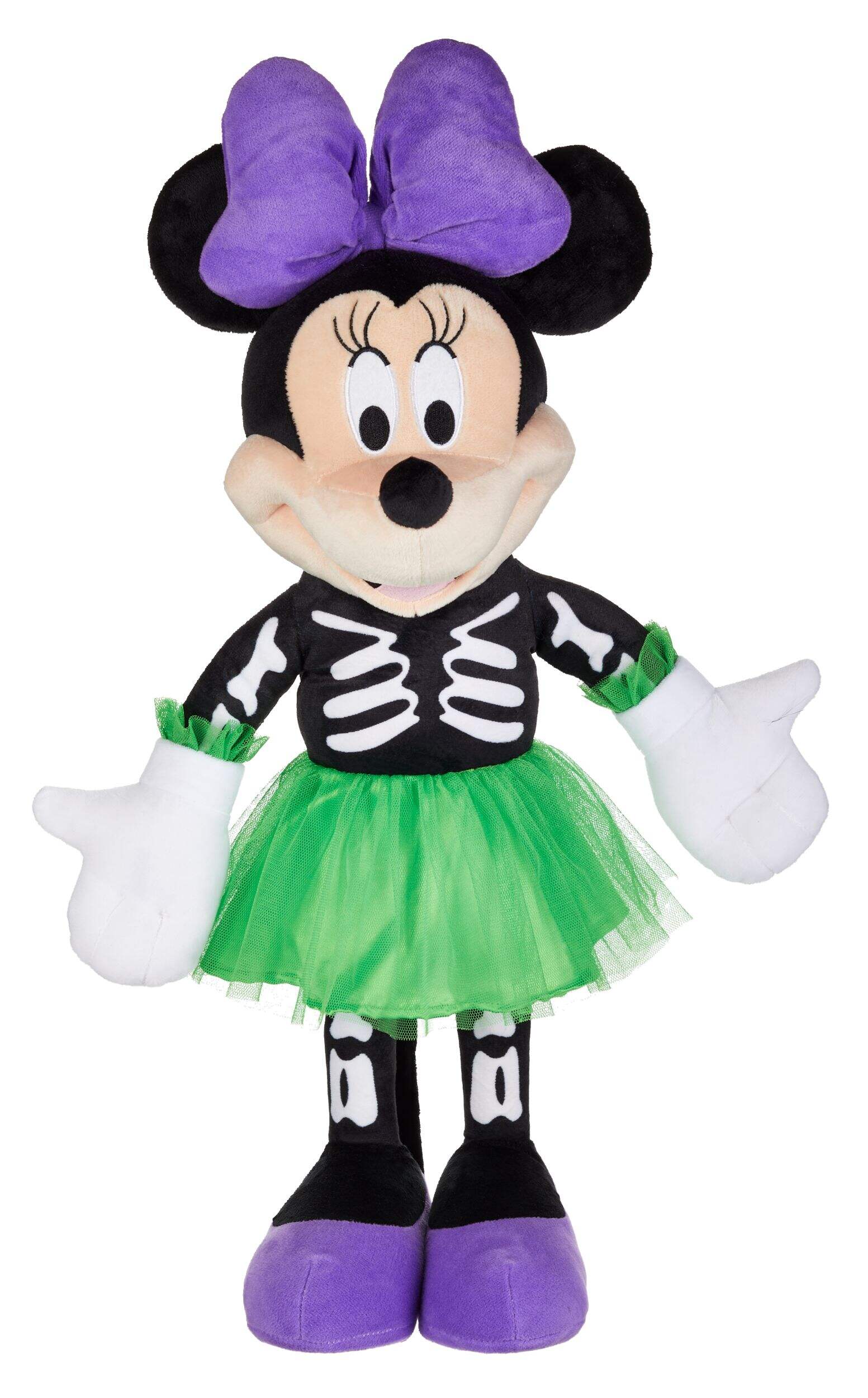Disney Minnie Mouse Skeleton Costume Greeter Prop, Green/Purple, 2-ft ...