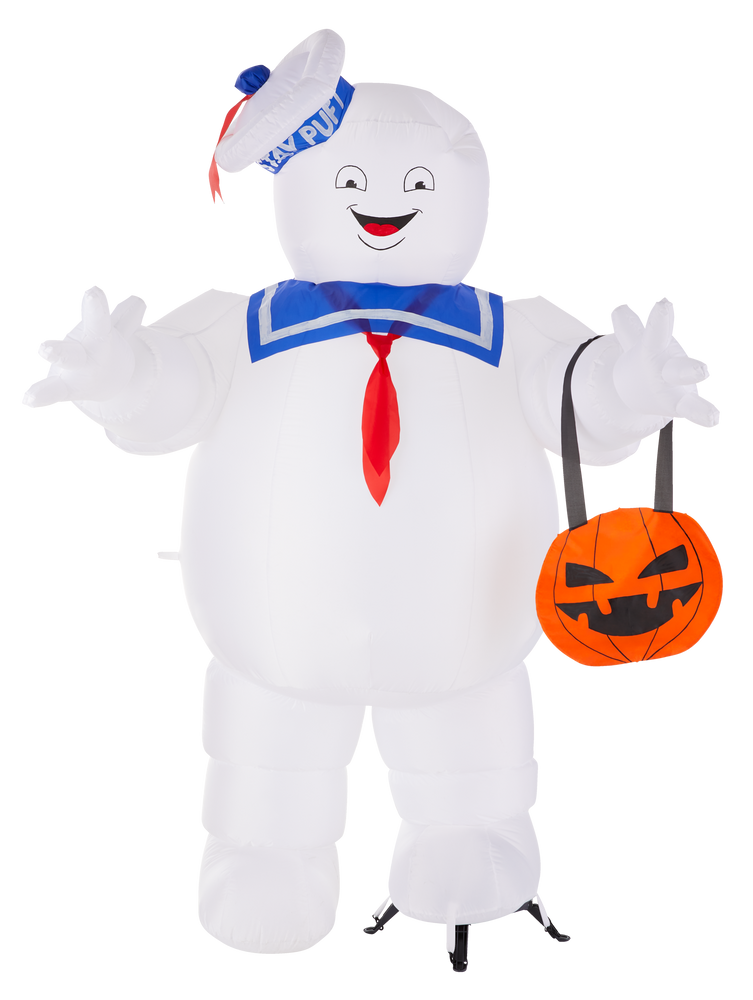 Ghostbusters Stay Puft Marshmallow Man LED Light-Up Airblown Inflatable ...