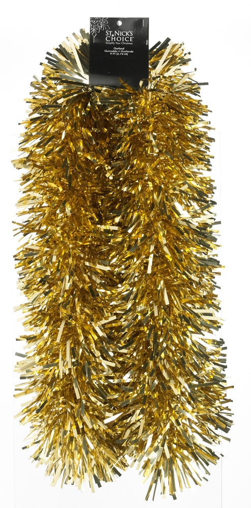 Extra-Large Gold Metallic Tinsel, 9-ft | Canadian Tire
